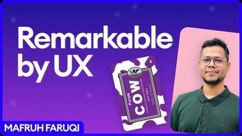 Mafruh Faruqi On Linkedin Unveiling Purple Cow In Ux Design Insights From Mafruh Faruqi