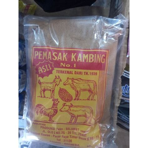 Jual Bumbu Masak Pemasak Gulai Gule Kambing Barkat 1kg Shopee Indonesia