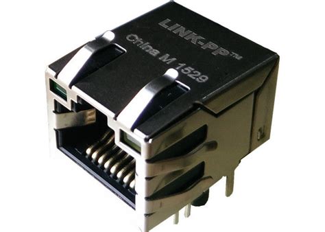 Разъём розетка Pinout Jfm3831 3341 4f Rj45 защищаемое с средствами СИД