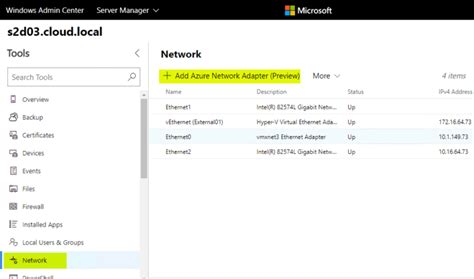 Install And Configure Windows Server Azure Network Adapter Virtualization Howto