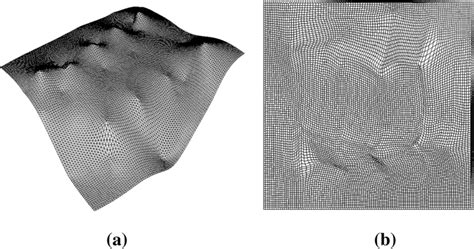 The Grid Model A Shows 3d Grid Model B Shows 2d Parameterization Of