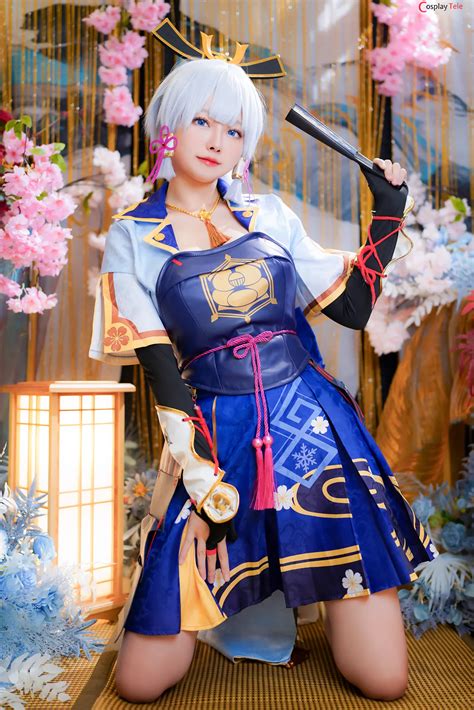 Arty Huang Arty亚缇 cosplay Ayaka Kamisato Genshin Impact 132 photos