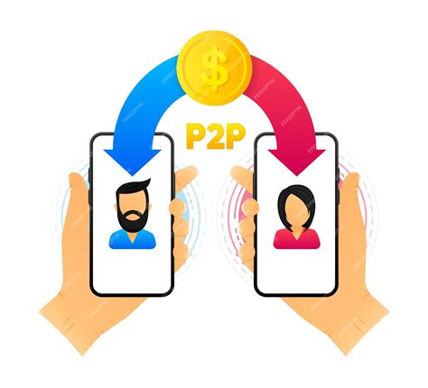 Premium Vector Peer To Peer Trading P2p Lending Cryptocurrency