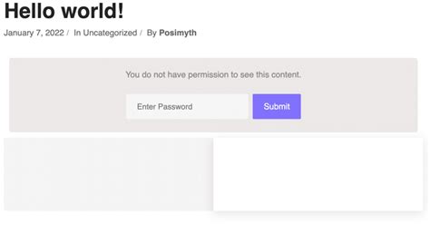 How To Create Elementor Password Protected Page In