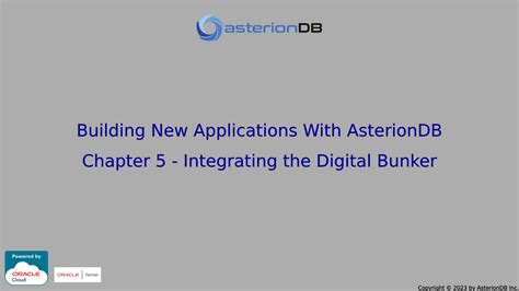 Tutorial Chapter 5 Integrating To AsterionDB AsterionDB