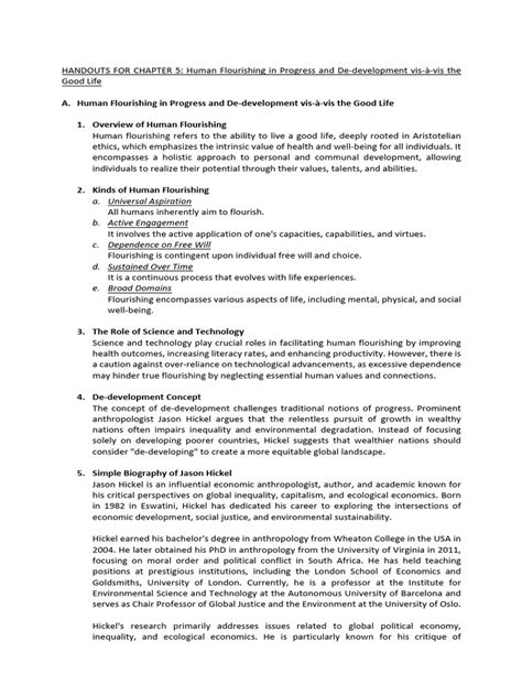 Chapter 5 Handout Pdf Liberal Arts Education