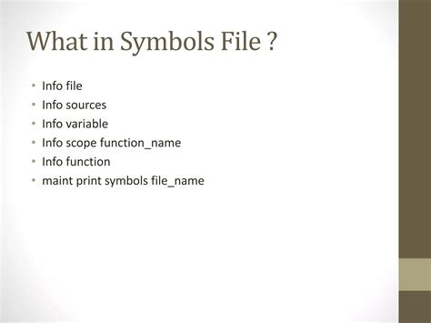 Debugging With Gnu Debugger Gdb Pptx