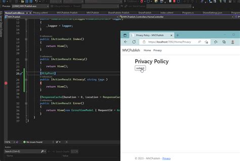 post hiddenfield values to controller with model core 6 stack