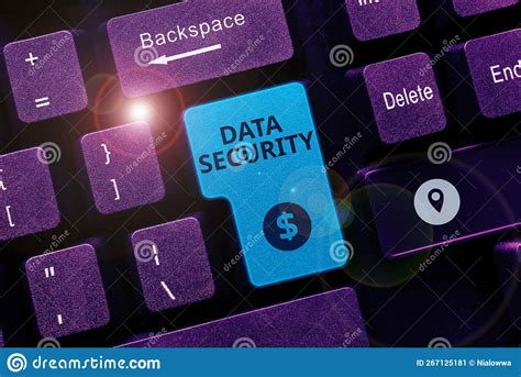 Text Caption Presenting Data Security Word For Confidentiality Disk