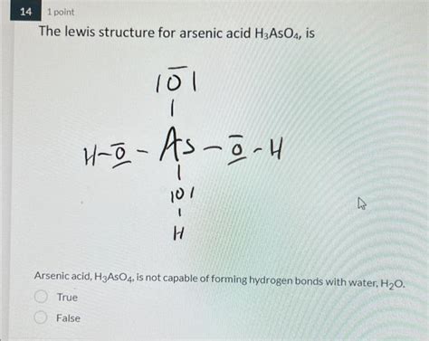 H3aso4 Lewis Structure