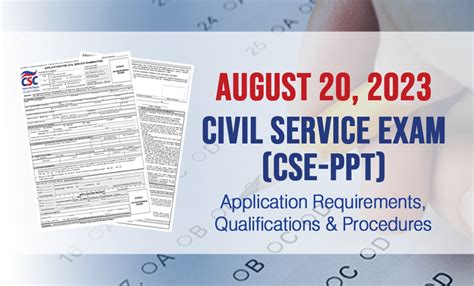 Civil Service Exam Ph August 20 2023 Civil Service Exam Cse Ppt