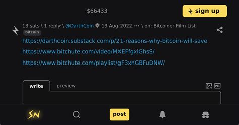 Reply On Bitcoiner Film List Stacker News Bitcoin