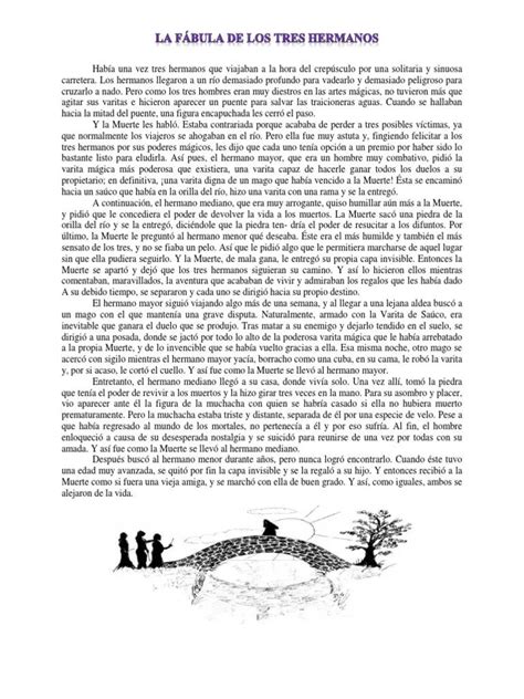 Fábula De Los Tres Hermanos En Harry Potter En Pocas Palabras