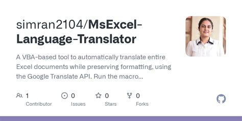 Msexcel Language Translatorsamplefilexlsx At Main · Simran2104