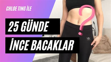 25 Günde Daha İnce Bacaklar Chloe Ting Slim Thigh Challenge 1 gün