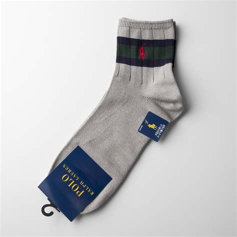 ポロラルフローレン POLO RALPH LAUREN 靴下 太ライン入り ショートソックス 2012400FITHOUSE ONLINE