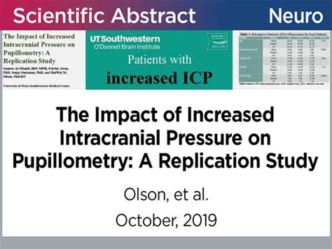The Impact Of Increased Intracranial Pressure On Pupillometry A