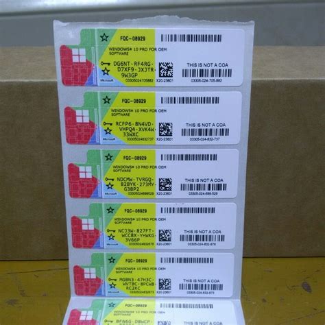 ASK Windows OEM COA Sticker KASKUS