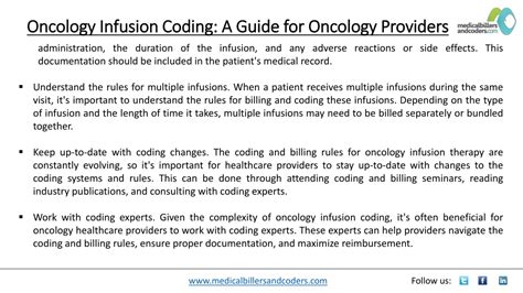 Ppt Oncology Infusion Coding A Guide For Oncology Providers Powerpoint Presentation Id12106586