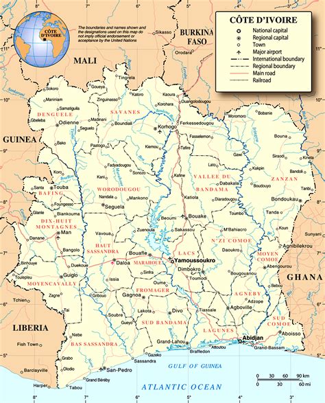 Costa Do Marfim Bandeira Mapa E Dados Gerais Rotas De Viagem