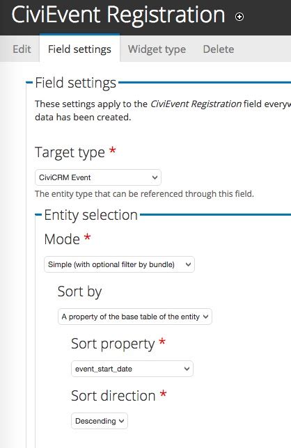 Sort Issue With Civicrm Entity Reference On A Drupal Node Civicrm