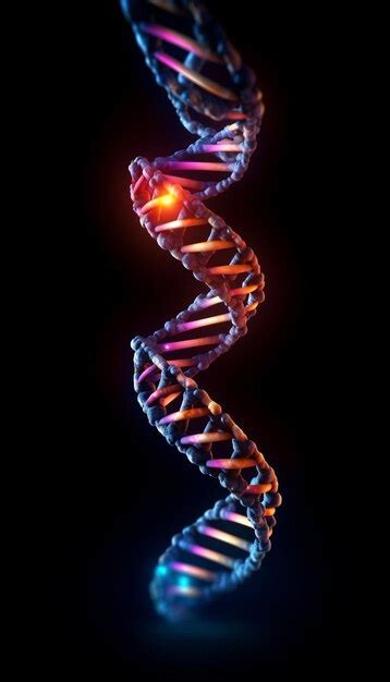 Premium Ai Image Dna Structure