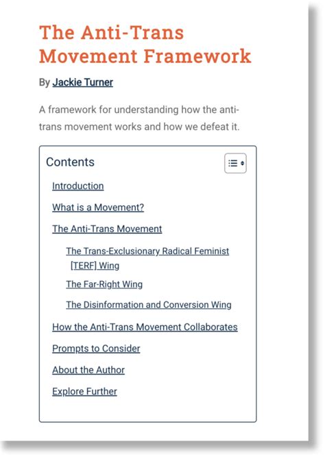 Resources Trans Justice Project
