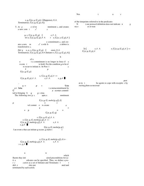 Pdf Designing And Executing Protocols Using The Event Calculus 2001 Pinar Yolum 28 Citations