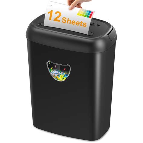 12 Sheet Cross Cut Shredder With 25l Bin