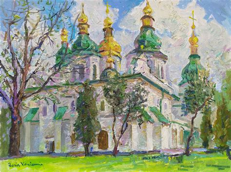 Борис Єрьомін Православний храм Картон Олія L`art Gallery