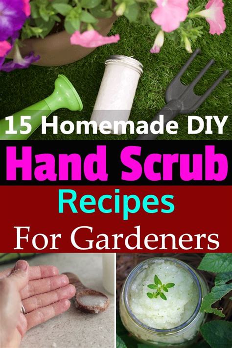 22 Homemade Diy Hand Scrub Recipes For Gardeners Hand Scrub Diy Diy