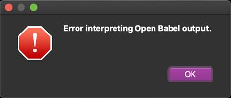 Optimize Geometry Error Interpreting Open Babel Output · Issue 482