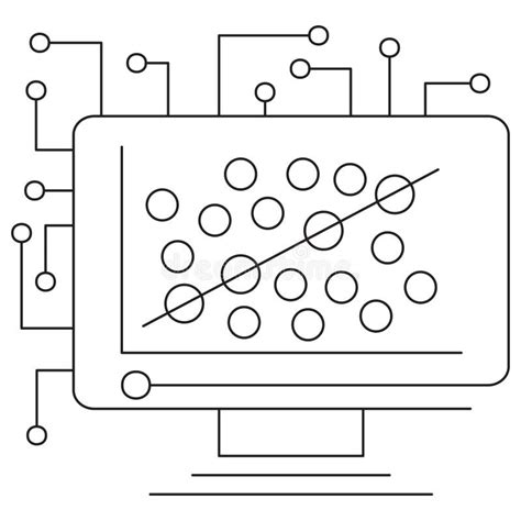 Icon Of Linear Regression In Artificial Intelligence And Machine