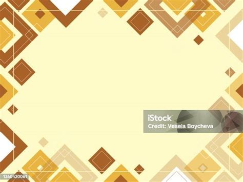 사각형과 삼각형 모양 패턴 복사 공간 현대적인 레이아웃 벡터가있는 템플릿으로 만든 추상적 인 기하학적 갈색 및 베이지 색 배경 0명에 대한 스톡 벡터 아트 및 기타 이미지