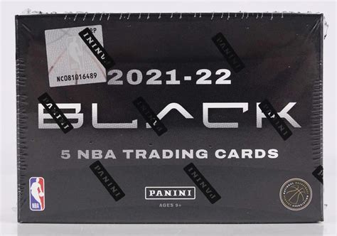 202122 Panini Black Basketball Hobby 12 Box Case