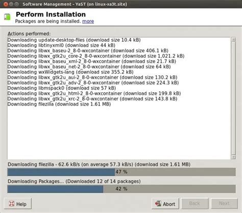 Filezilla Install Yast2