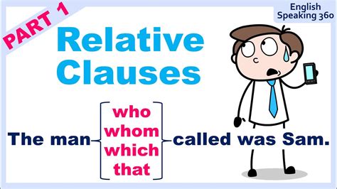 Relative Clauses With Who Whom Which That Part 1 Easy Grammar