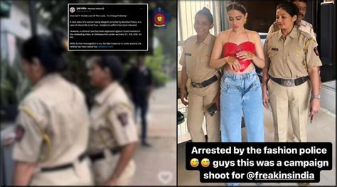 Mumbai Police Registers Case Against Uorfi Javed Others For Maligning