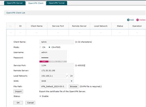 Troubleshooting For Gateway Openvpn Connection Failure Tp Link