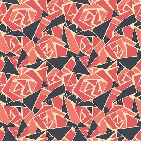 Premium Photo Rose Tile Pattern Floral Design Tilework Patterned Botanical