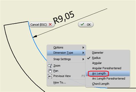 Solved Arc Length Dimension Autodesk Community