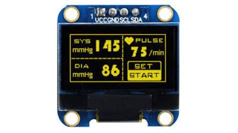 Mdob128064v2v Yi Midas 0 96in Yellow Passive Matrix Oled Display 128 X 64pixels Cob I2c