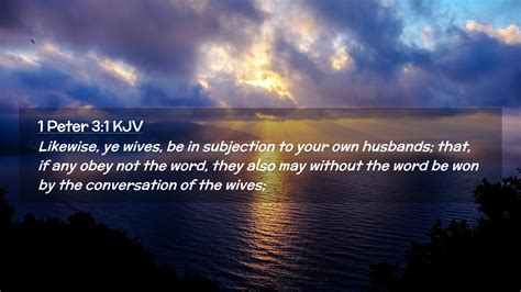 1 Peter 31 Kjv Desktop Wallpaper Likewise Ye Wives Be In