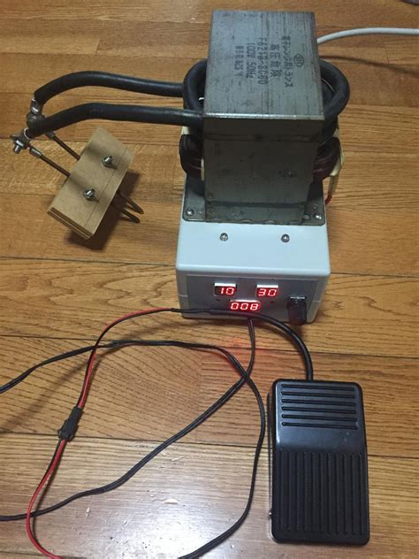 本物 スポット溶接機100aモジュールと電子レンジトランスを使用した自作品）