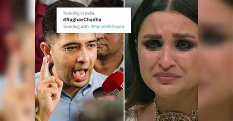 Parineeti Chopra Engagement Trend On Twitter Raghav Chadha Name In Ed