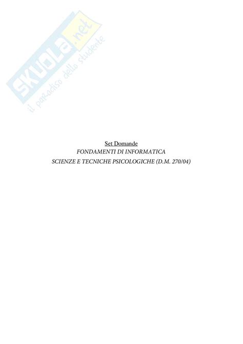 Paniere Nuovo 2024 Completo Di Fondamenti Di Informatica