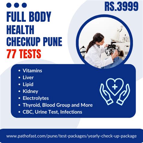 Full Body Health Checkup In Pune Prices Preparation Packages