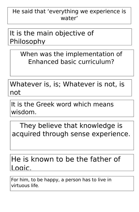 Philo Quiz Subjective Type He Said That ‘everything We Experience
