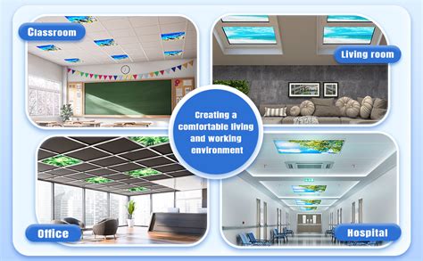 Vihose 4 Pcs 2 X 2 Feet Fluorescent Light Covers For Ceiling Lights