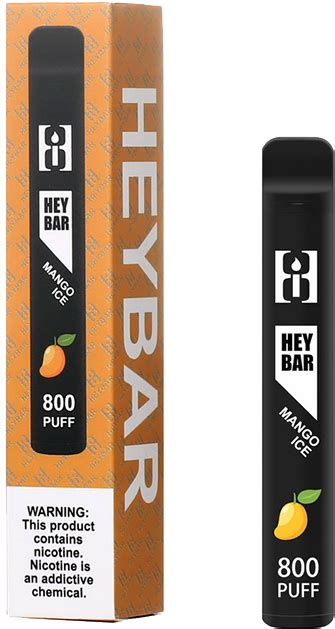 Heybar DISPOSABLE E CIGS 800 PUFFS Mango Heybardevices
